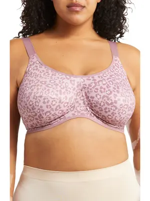 Elomi Underwire Sports Bra Dusky Leopard