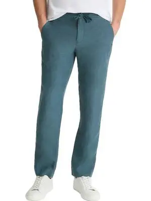 Vince Vince Lightweight Hemp Linen Pants Marlin Teal
