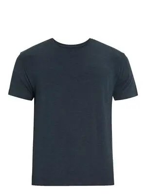 Derek Rose Marl Crewneck Short-sleeve Knit Tee - Charcoal