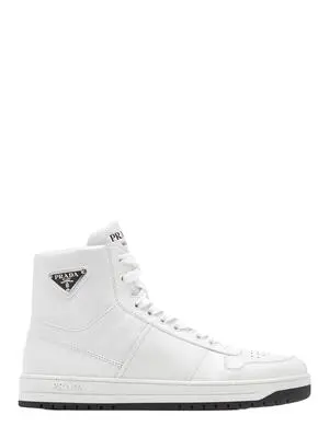 Prada High-top Lace-up Sneakers - Black,white
