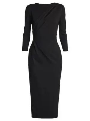 Giorgio Armani Jersey Asymmetric Cut-out Dress - Nero