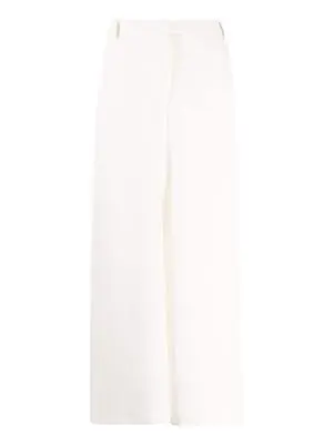 Valentino Garavani Cropped Wide-leg Trousers - White