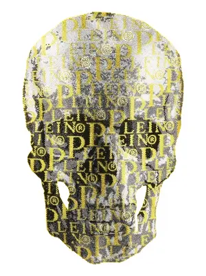 Philipp Plein Beaded Logo-skull T-shirt - Yellow
