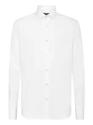 Philipp Plein Hexagon Embroidery Dress Shirt - White