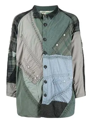 BY WALID Patchwork Cotton Shirt