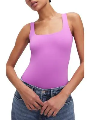 Good American Sculpting Modern Tank Bodysuit Lollipop008