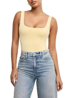 Good American Sculpting Modern Tank Bodysuit Ray001