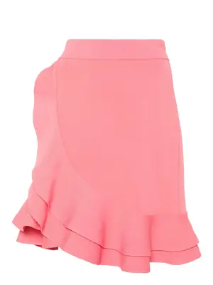 Alexander McQueen Ruffled Asymmetric Skirt - Pink
