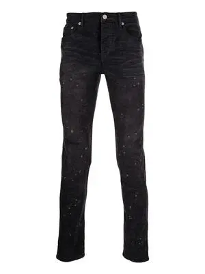 PURPLE BRAND Low-rise Skinny Jeans - Black