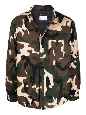 PURPLE BRAND Camouflage-print Shirt Jacket - Green