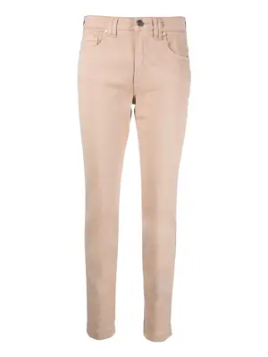 D.exterior Slim-cut Straight-leg Trousers - Brown