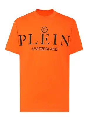 Philipp Plein Logo Print T-shirt - Orange