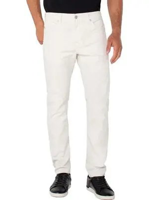 LIVERPOOL Kingston Modern Straight Leg Twill Pants - Stone