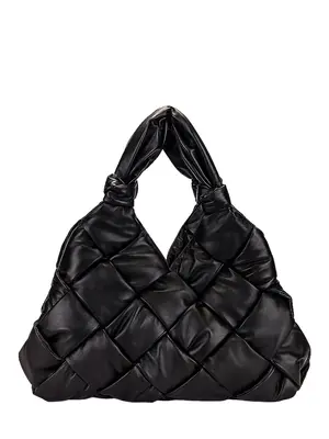 Bottega Veneta Large Intreccio Soft Supple Bag - Black