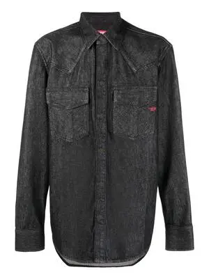 DIESEL® D-ocean Dark Denim Shirt - Black
