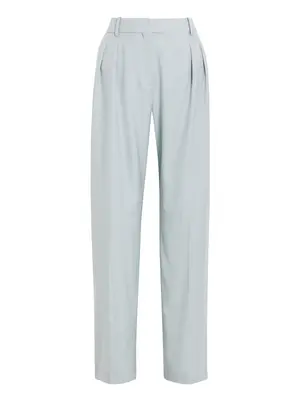 Loulou De Saison Sbiru Wide-leg Wool-twill Pants - Sky Blue