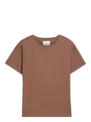 Loulou De Saison Basiluzzo Cotton-jersey T-shirt - Light Brown