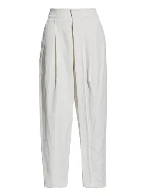 STELLA MCCARTNEY Stella McCartney Pleated Slub Twill Tapered Pants