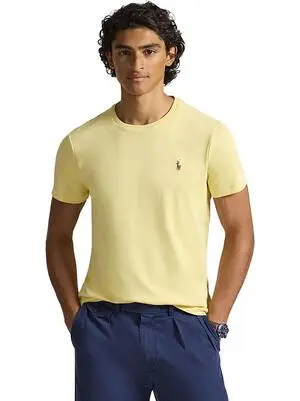 Polo Ralph Lauren Cotton Embroidered Logo Tee Yellow