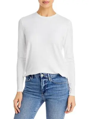 Majestic Filatures Long Sleeve Crewneck Tee - Blanc