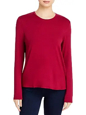 Majestic Filatures Long Sleeve Crewneck Tee Grenat