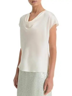 Vince Cowl Neck Blouse - Off White