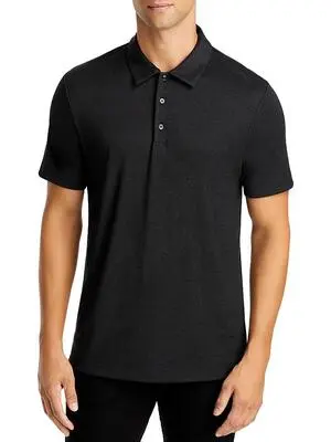 Theory Bron Anemone Jersey Polo Shirt - Black Multi