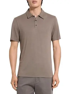 Theory Bron Anemone Jersey Polo Shirt - Morel