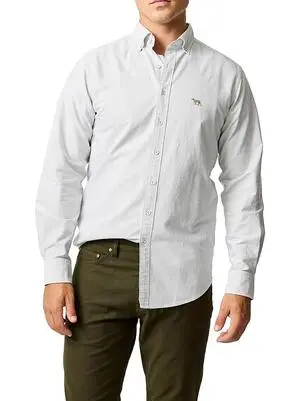 Rodd & Gunn Striped Oxford Shirt - Khaki