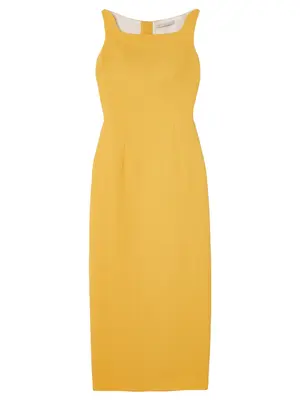 EMILIA WICKSTEAD Cleo Open-Back Cloqué Midi Dress