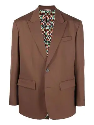 Valentino Garavani Single-breasted Blazer - Brown
