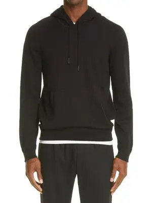 Zegna Cotton & Cashmere Hoodie - Black