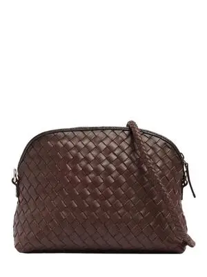 Dragon Diffusion DRAGON DIFFUSION Chunky Fellini Leather Shoulder Bag Dark Brown