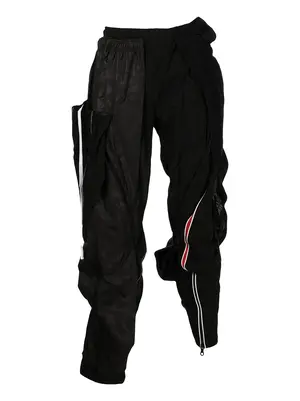 MOSTLY HEARD RARELY SEEN Trouser-appliqué Track Pants - Black