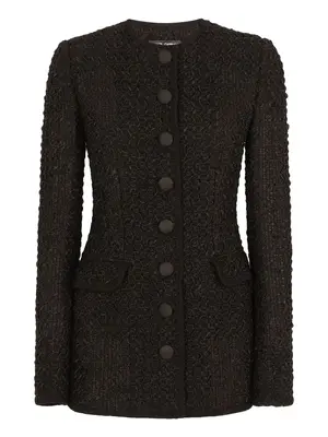 DOLCE & GABBANA Dolce & Gabbana Single-Breasted Tweed Jacket