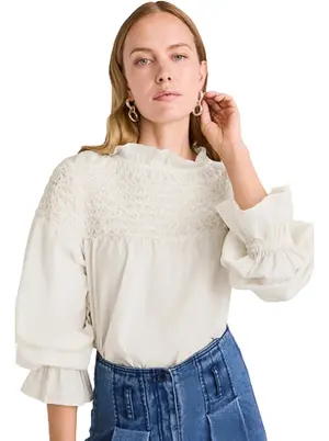 Merlette Merlette Majorelle Blouse Chalk