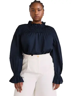 Merlette Majorelle Blouse - Navy