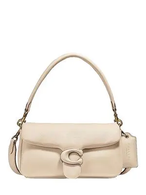 COACH Pillow Tabby 26 Leather Shoulder Bag Ivory