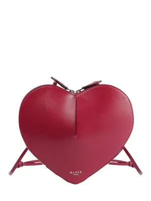 Alaïa Cœur Small Leather Shoulder Bag - Red