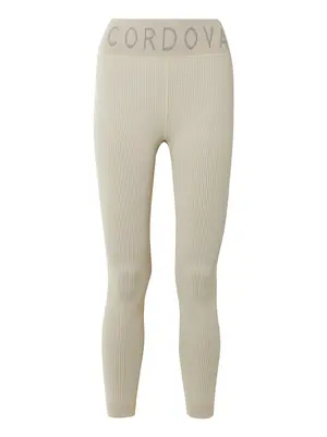 Cordova Ribbed Thermal Leggings - Ecru