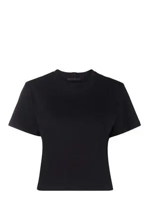 Helmut Lang Core Logo Cropped T-shirt - Black