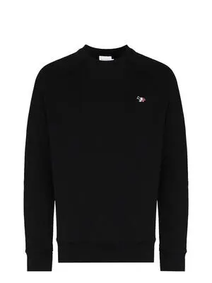 Maison Kitsuné Flag Fox Cotton Sweatshirt - Black