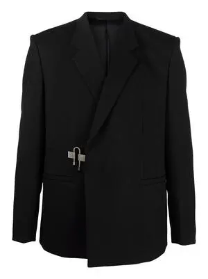 Givenchy Padlock Double-breasted Blazer - Black