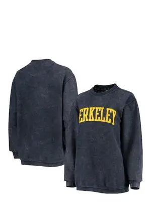 PRESSBOX Cal Bears Comfy Cord Vintage Wash Arch Pullover Sweatshirt - Navy
