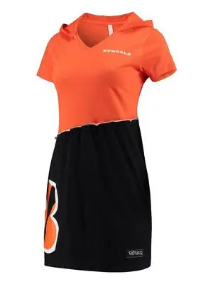 REFRIED APPAREL Cincinnati Bengals Hooded Mini Dress - Orange