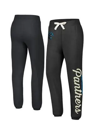 G-III 4HER BY CARL BANKS Carolina Panthers Fleece Jogger Pants - Black