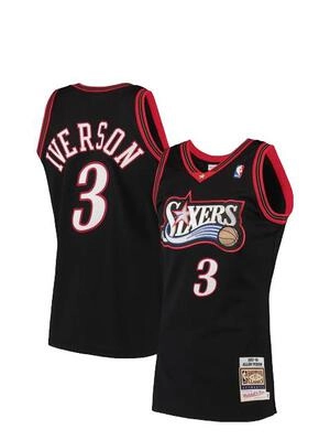 Mitchell & Ness Allen Iverson Philadelphia 76ers 1997/98 Hardwood Classics Authentic Jersey - Black
