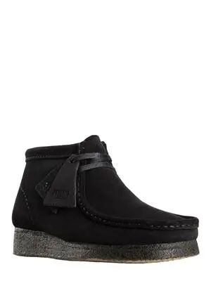 Clarks Wallabee Chukka Boot - Black Sde