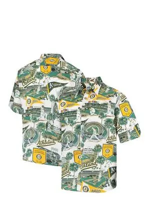Reyn Spooner Oakland Athletics Scenic Button-up Shirt - Green