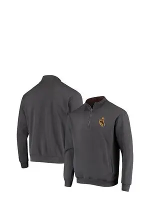COLOSSEUM Wyoming Cowboys Tortugas Logo Quarter-zip Jacket - Charcoal